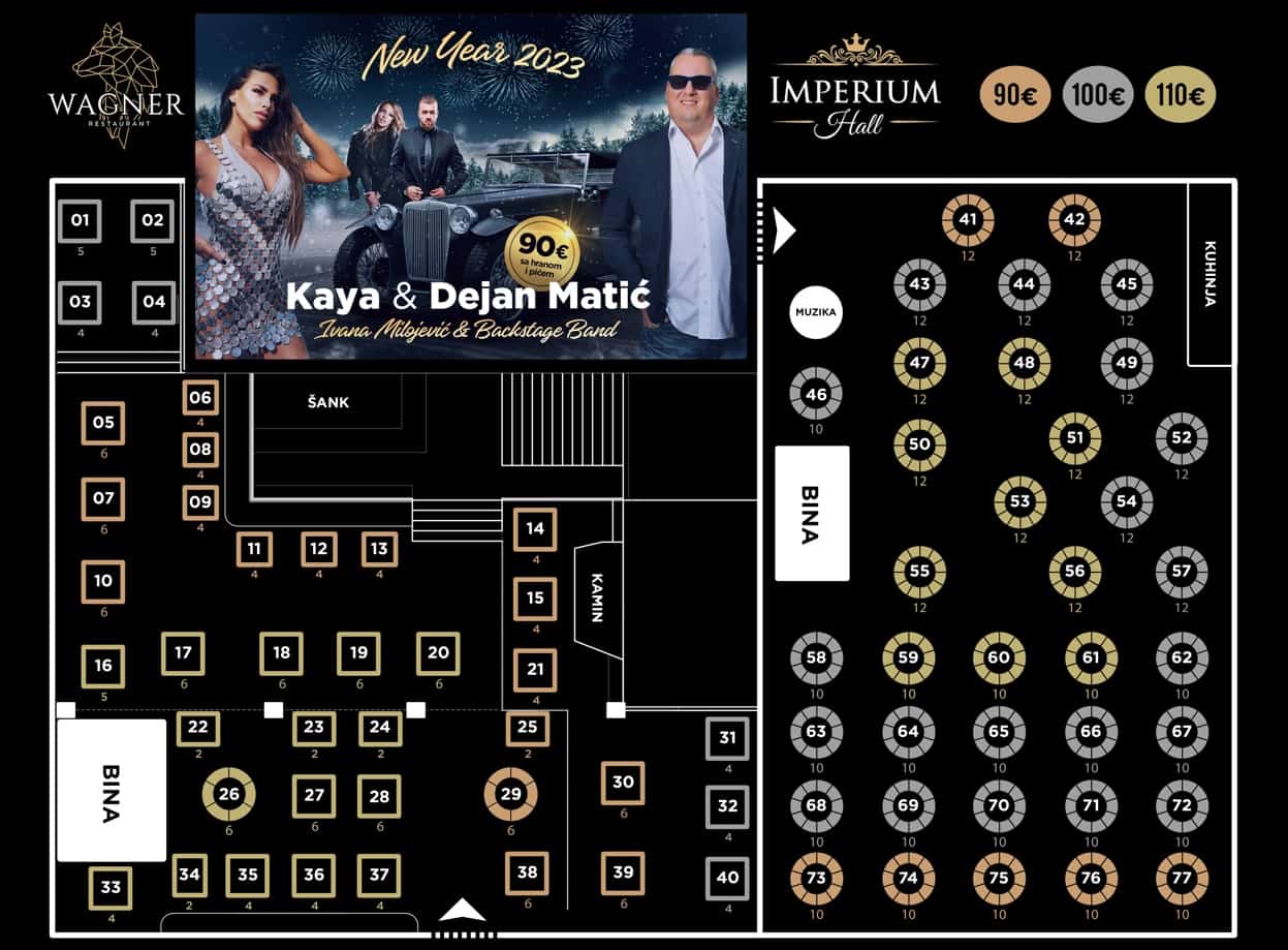 Restoran Wagner i Svečana sala Imperium Hall - Doček Nove godine ...
